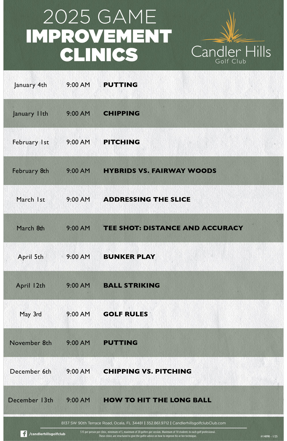 Golf Pro Lessons – Candler Hills Golf Club